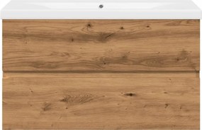 Skříňka se zápustným umyvadlem dub artisan 3328924