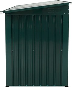 Ocelový box na dva odpadkové koše, zelená, RUBIS