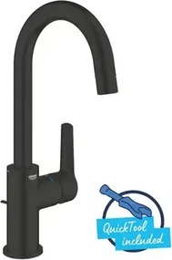 Grohe QuickFix Start - Umyvadlová baterie s výpustí matná černá