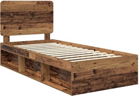 Rám postele Staré dřevo 100 x 200 cm Masivní borové dřevo 3412531