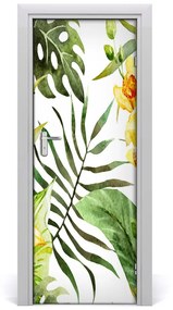 Fototapeta samolepící tropické květiny 75x205 cm