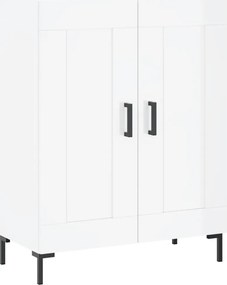 vidaXL Skříň highboard 69,5 x 34 x 180 cm kompozitní dřevo [3195789] Barva: bílá s vysokým leskem