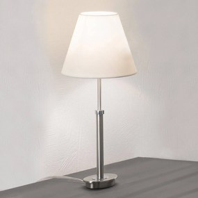 Stolní lampa Lilly z niklu se stínidlem, 22