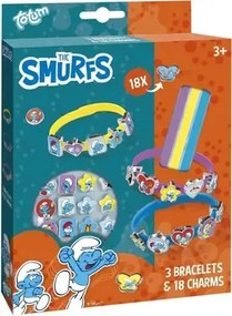 MOXY Výroba náramků Šmoulové / 3 náramky, 18 korálků