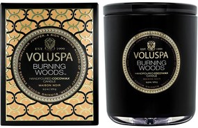 Voluspa – vonná svíčka Burning Woods (Hořící dřevo), 270 g