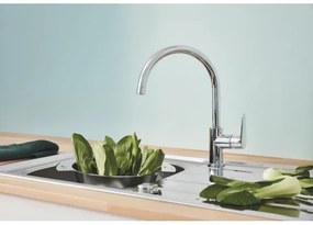 GROHE 31536001 - Dřezová baterie BAUCURVE 332 mm lesklý chrom