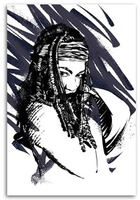 Gario Obraz na plátně Živí mrtví, Michonne - Nikita Abakumov Rozměry: 40 x 60 cm