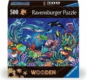 Ravensburger Dřevěné puzzle Podmořský svět / 500 dílků  / od 14 let