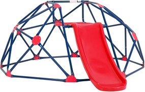 Costway Horolezecká kopule a skluzavka ve tvaru kopule – 241,5 × 183 × 91,5 cm