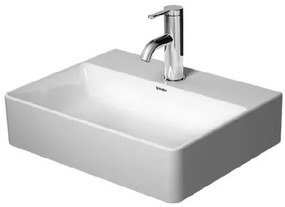 Duravit DuraSquare - Umývátko 45x35 cm, bez přepadu, s otvorem pro baterii, DuraCeram, bílá 0732450071