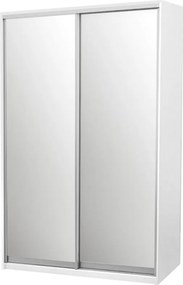 Skříň 2D 1500x2400x600, 2 zrcadla, bílá