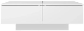 Konferenční stolek bílý 90 x 60 x 31 cm dřevotříska - Default Title