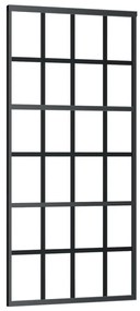 Posuvné dveře ESG sklo a hliník 90 x 205 cm černé