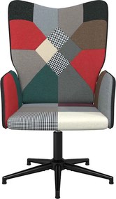 Relaxační křeslo patchwork textil 328199