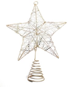 LED světelná hvězda na stromek, teplá bílá, na baterie, různé velikosti na výběr Velikost (cm): 25cm