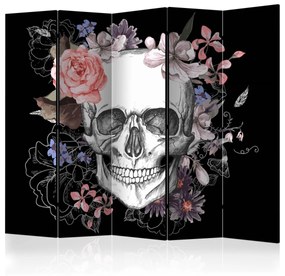 Paraván - Skull and Flowers II [Room Dividers]