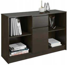 MBN Počítačový stůl s komodou MODERN N14 120 cm - Wenge