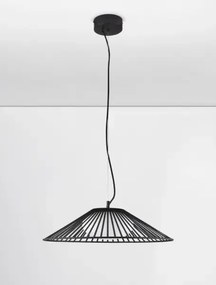 LED černá designová svítilna Brume