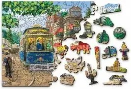 Wooden City 3D Puzzle Viktoriánská ulice L / 400 dílů / od 8 let