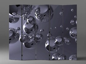 Liox Paraván 3D abstrakce bubliny Rozměr: 225 x 180 cm