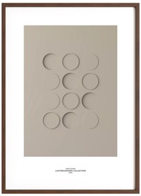 Idealform Poster no. 4 Shadow forms Barva: Smokey taupe, Velikost: 500x700 mm