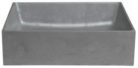 Sapho Formigo Betonové umyvadlo, 47,5x13x36,5 cm, stříbrná FG112