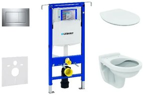 Geberit Duofix - Set předstěnové instalace, klozet Alpha se sedátkem, tlačítko Sigma30, chrom 111.355.00.5 ND6