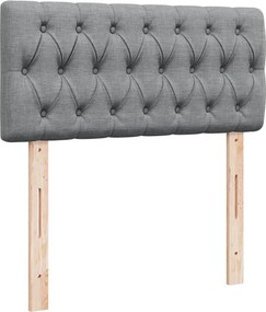 Box spring postel s matrací světle šedá 80 x 200 cm textil 3285722