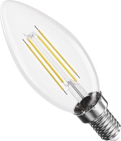 Emos LED žárovka Filament svíčka, E14, 3,4W (40W), 470lm, 2700K