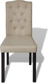 Jídelní židle 6 ks velbloudí textil 160790