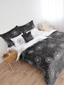 MK Lůžkoviny Mikroplyšové povlečení Exclusive - Pampelišky šedé 140 × 200 cm, 70 x 90 cm