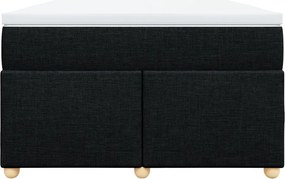 Box spring postel s matrací černá 120x200 cm textil 3285368
