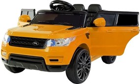 LEAN CARS Elektrické autíčko HL1638 s dálkovým ovládáním, MP3 a LED světlem oranžové