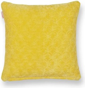 Pip Studio polštář Quilty Dreams Bright Yellow 45x45cm, žlutý (sametový polštář 45x45cm s výplní)