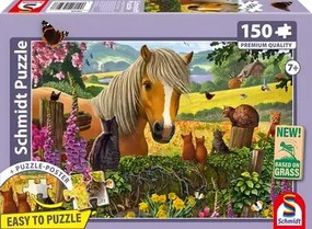 SCHMIDT Puzzle Setkání u výběhu / 150 dílků / 43,2 x 29,1 cm