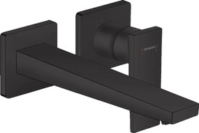 Hansgrohe Metropol, umyvadlová baterie pod omítku 225 mm, 2-otvorová instalace, černá matná, 32526670