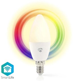 Nedis | Nedis WIFILRC10E14 - LED RGB Stmívatelná žárovka E14/4,9W/230V Wi-Fi 2700-6500K | NE0415