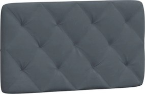Postel s matrací tmavě šedá 80 x 200 cm samet 3208623