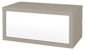 Dřevojas Koupelnová skříň STORM SZZ 80 Varianta: L04 Béžová vysoký lesk / L01 Bílá vysoký lesk