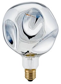 LED žárovka Giant Ball E27 4W 918 dim stříbrná-kovová.
