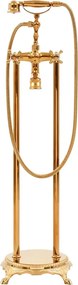 Volně stojící vanová baterie nerezová ocel 99,5 cm zlatá 145095