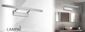 Toolight Toolight, LED koupelnové svítidlo nad zrcadlo 9W 70CM APP363-1W, chromová, OSW-08429