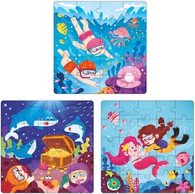 BINO PUZZLE Magnetické 3v1 moře skládačka 61 dílků ol88130