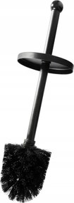 Erga Aurora Black, toaletní WC kartáč s dřevěným držákem na WC papír na postavení 19x19x72,5 cm, hnědá-černá, ERG-SEP-1004SEPSTLUNA