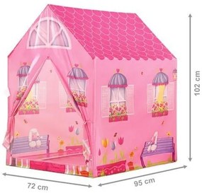 Dětský stan na hraní s designem Barbie domečku