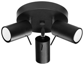 Sollux Lighting Stropní svítidlo RING 3P Černá