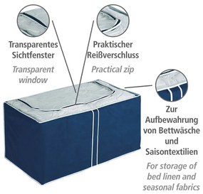 Modrý úložný box Wenko Ocean, 48 x 53 cm