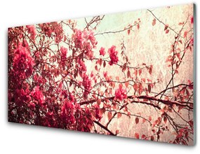 Obraz na skle Větve Listy Příroda 100x50 cm