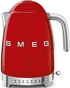 Rychlovarná konvice smeg 50's retro style 1,7l led indikátor červená