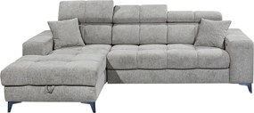 XXXLutz ROHOVÁ SEDAČKA, textil, světle šedá MID.YOU - Sedací soupravy - 002220047409